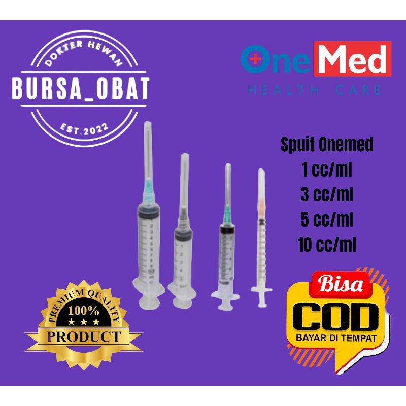 Jual Spuit Onemed 1cc 3cc 5cc 10cc | Shopee Indonesia