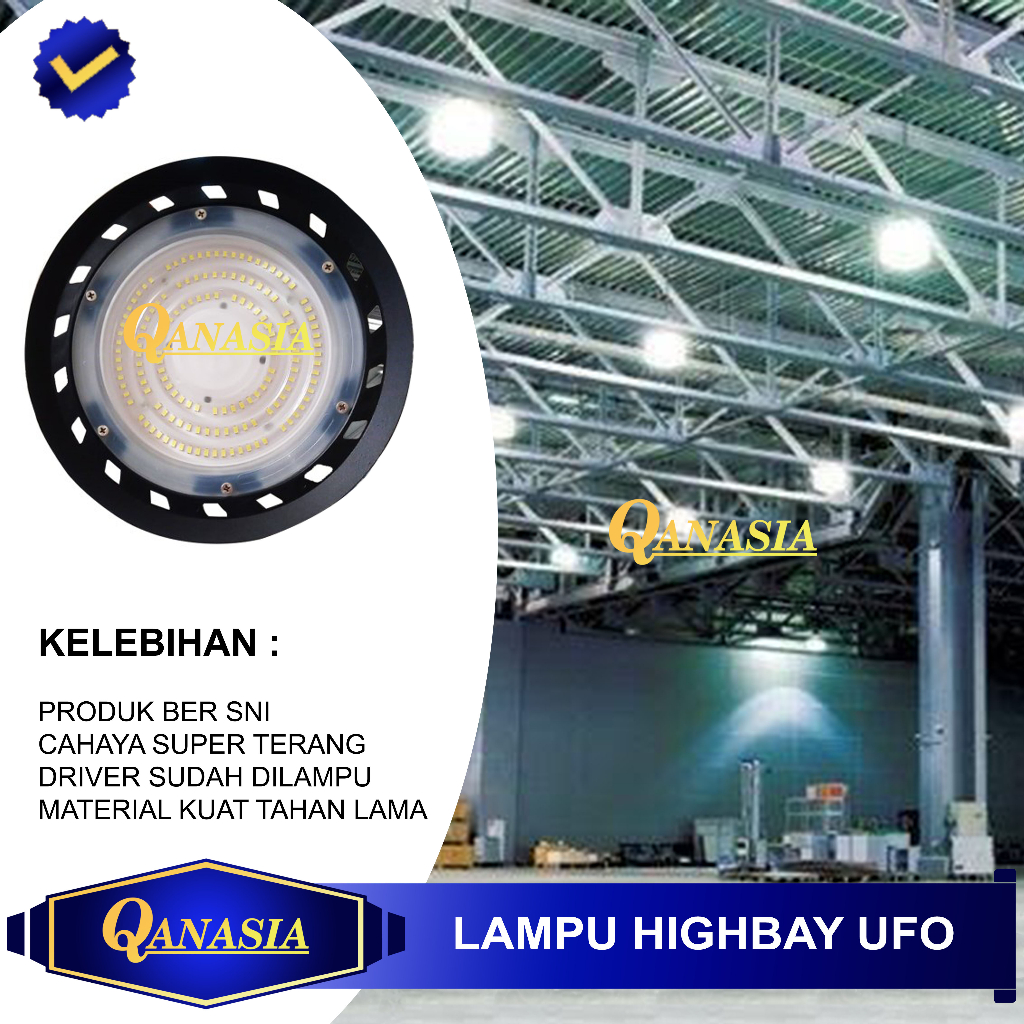 Jual Lampu LED Highbay 50W 100W 150W 200W - Untuk Lapangan, Gudang ...