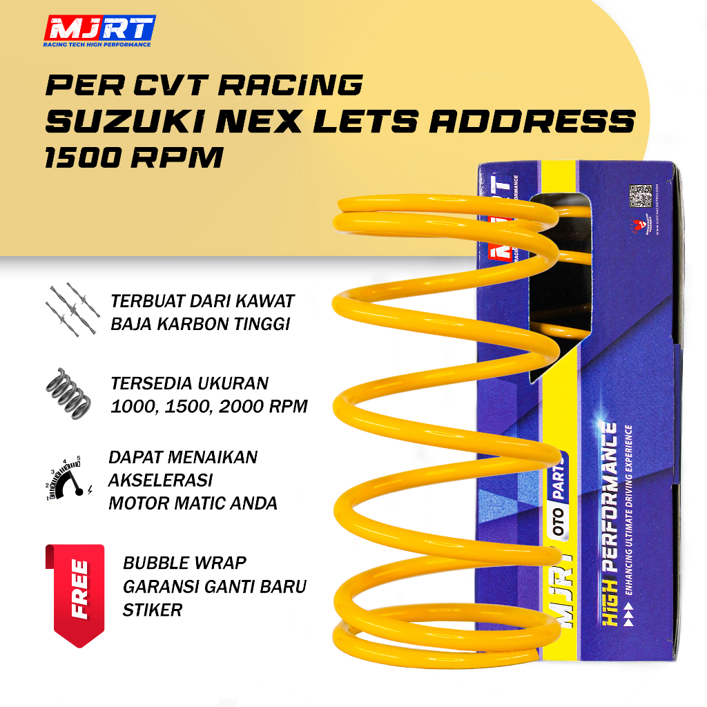 Jual PER CVT RACING 1500 RPM NEX I NEX II ADDRES MJRT | Shopee Indonesia