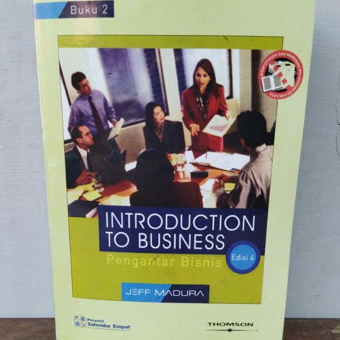 Jual INTRODUCTION TO BUSINESS - PENGANTAR BISNIS EDISI 4 BUKU 2 JEFF MADURA | Shopee Indonesia
