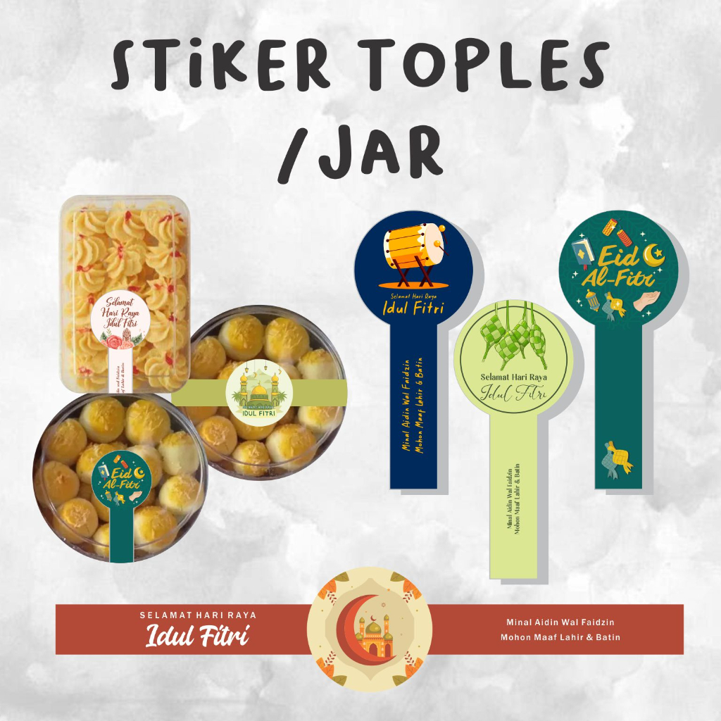 Jual Sticker Stoples / Sticker Segel / Label Hampers Lebaran idul fitri ...