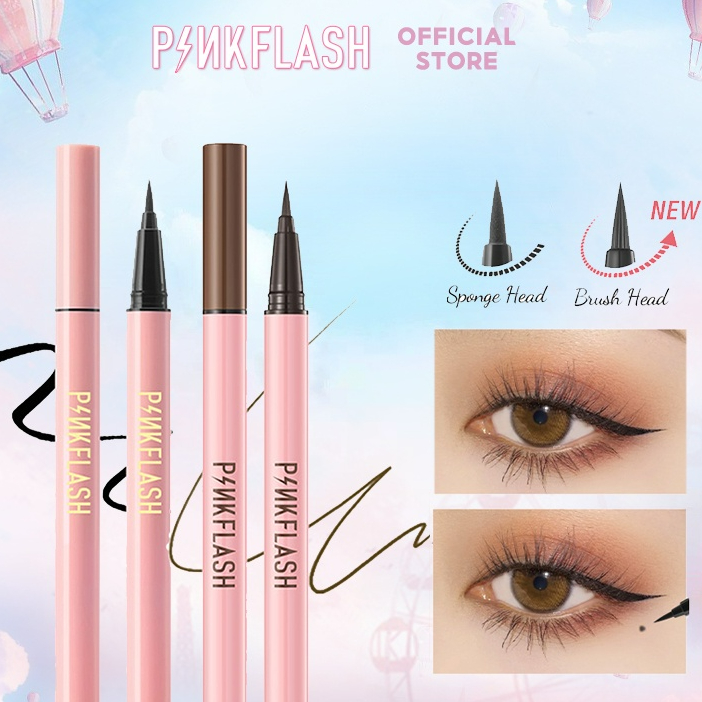 Jual ORIGINAL Eyeliner PINKFLASH Oh My Line Waterproof Easy Pink Flash ...