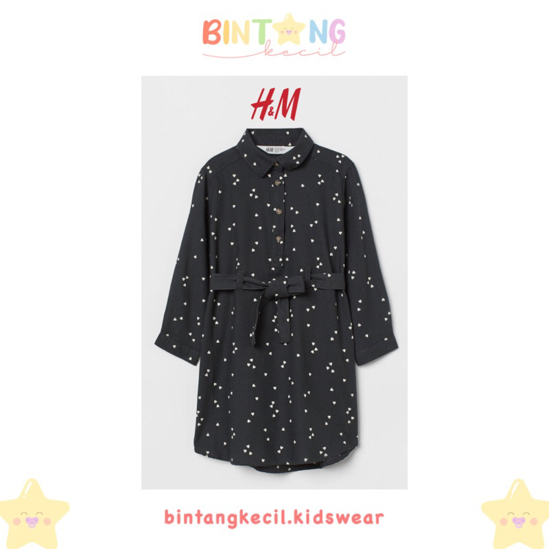 Jual H&M Kids Dress - Love Dark Grey | HnM HM ORIGINAL | Shopee Indonesia