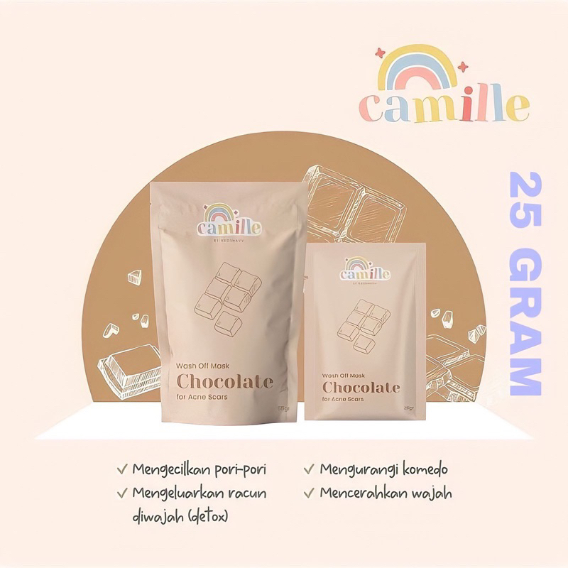 Jual Camille Beauty 25gr - Masker Organik BPOM by Camille Beauty (All Varian) | Shopee Indonesia