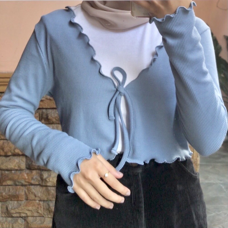 Jual Cirebon Cloth - Ceyoon Cardigan Crop | Cardigan Crop Wanita ...