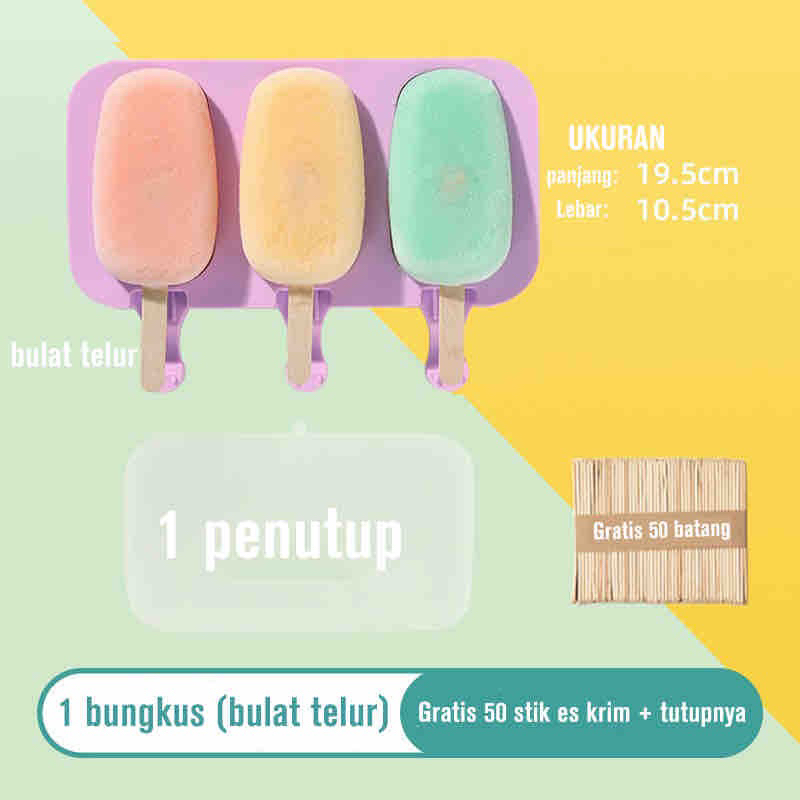 Jual Cetakan Ice Cream PopSicle Coklat Cetakan Agar Agar Jelly Mold ...