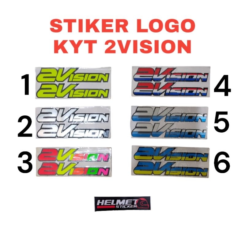 Jual STIKER LOGO HELM KYT 2VISION | Shopee Indonesia