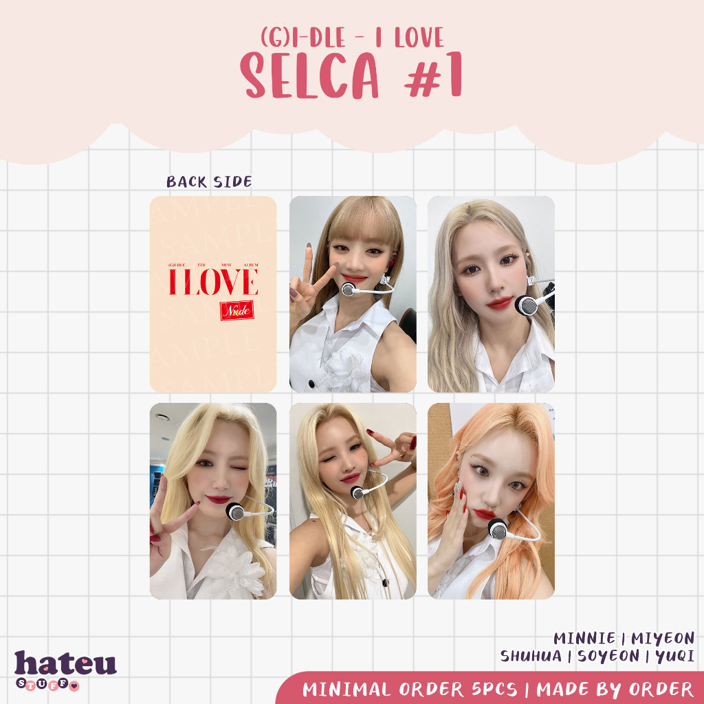Jual (G)I-DLE Unofficial Photocard I Love + Selca (Gidle) | Shopee ...