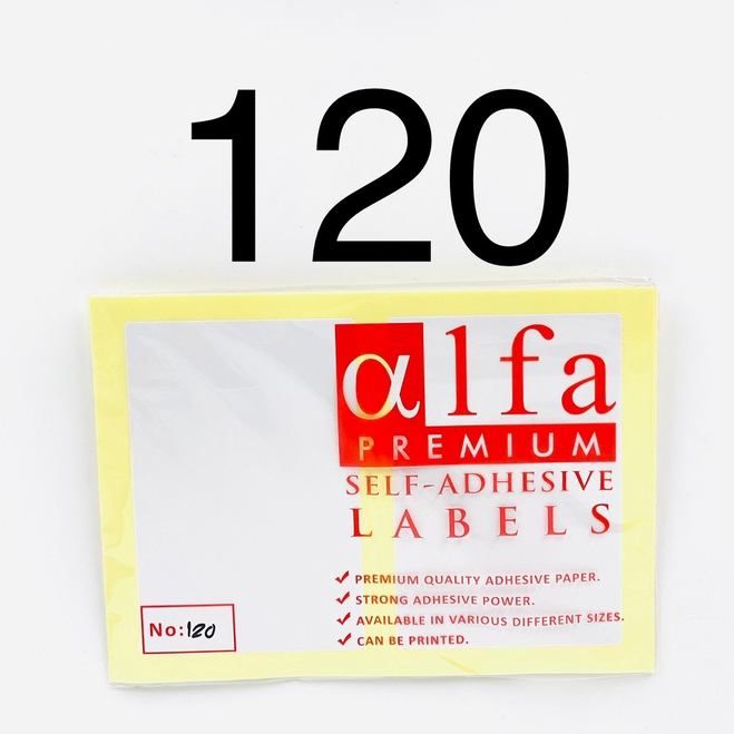 Jual STICKER LABEL ALFA 120 / Stiker Sticker Label Nama Undangan Harga ...