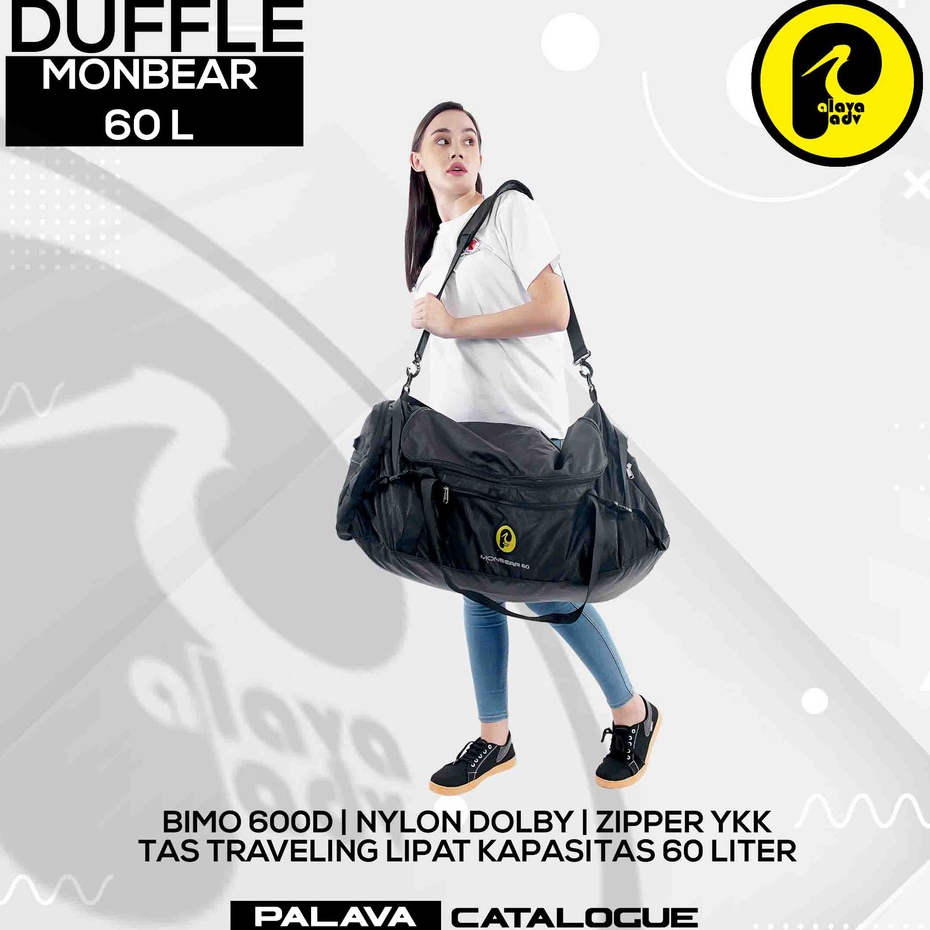 Jual Tas duffel dufle duffle 60L lipat travel palava adv | Shopee Indonesia