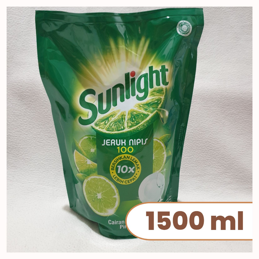 Jual Sunlight Jeruk Nipis 1500 ml / 1.5 L Cairan Pencuci Piring | Shopee Indonesia