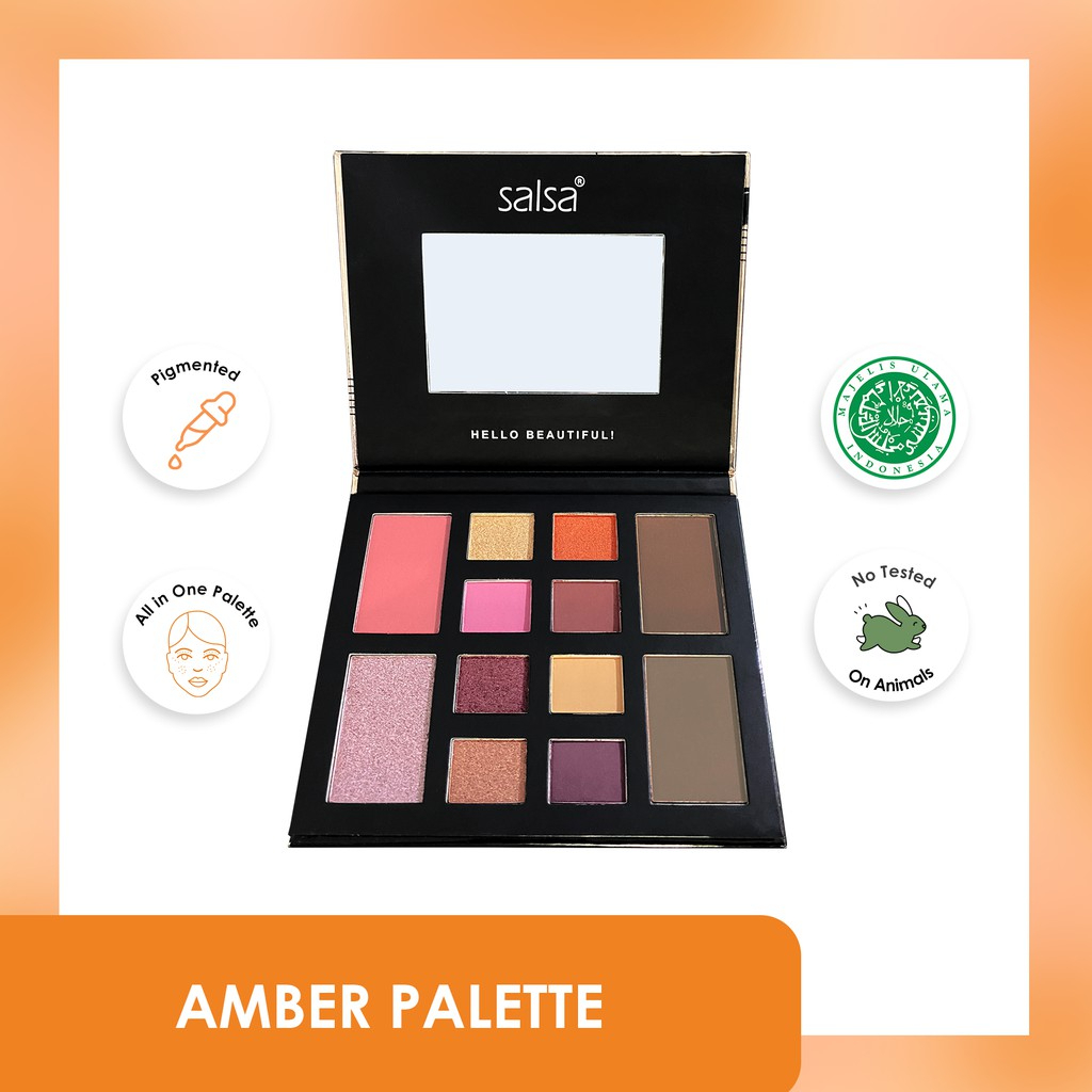 Jual SALSA Rhapsody Face Palette - Palet Eyeshadow Blush On Contour ...