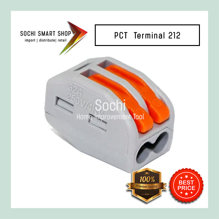 Jual PCT Terminal 212 - Sambungan Kabel Listrik 2 Pin | Shopee Indonesia