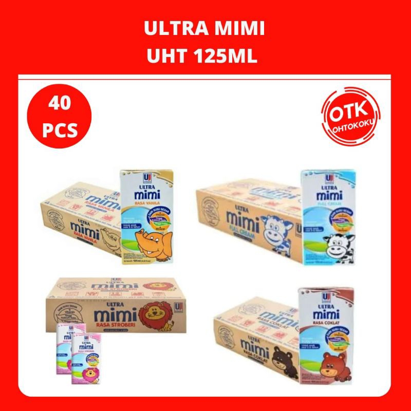 Jual SUSU UHT ULTRA MIMI 125 ml -1 Dus | Shopee Indonesia