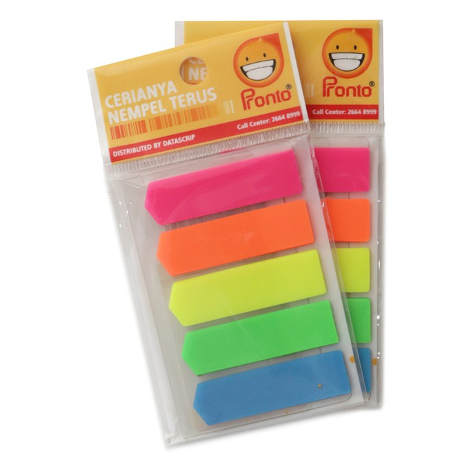 Jual PRONTO - MEMO TEMPEL / STICKY NOTE / MEMO SN ARROW 12X48 5 WARNA ...