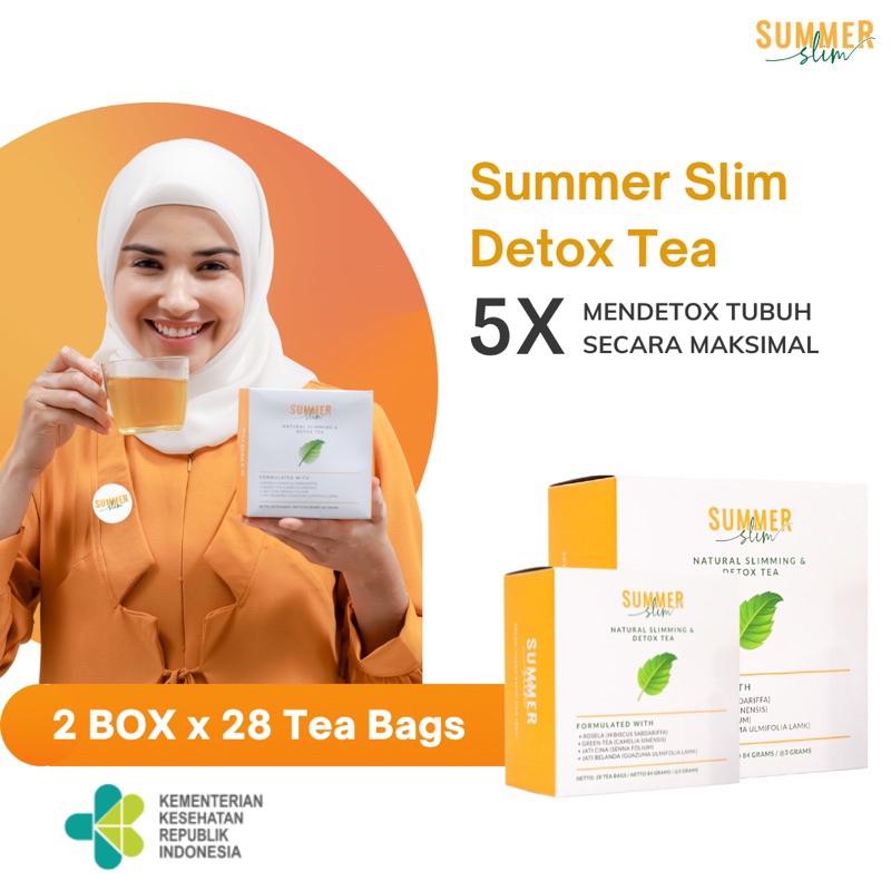 Jual Summer Slim - 2 Box Slimming & Detox Tea | Shopee Indonesia