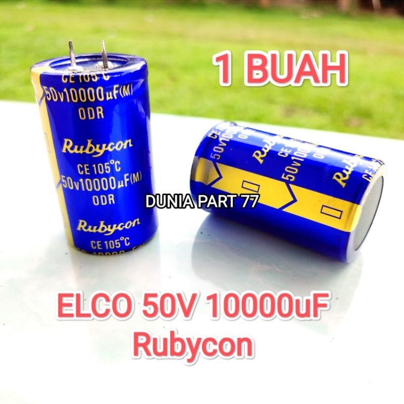 Jual Elco 10000uf 50v rubycon kapasitor elco 10000 uf 50 v | Shopee Indonesia