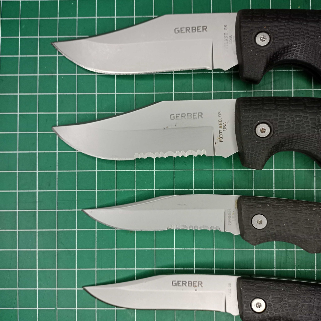 Jual GERBER GATOR Folding knife Serrated Clip Point Combo Blade With ...
