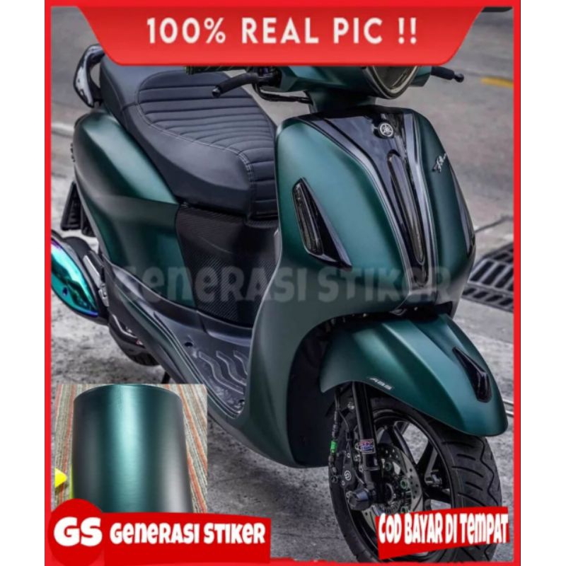 Jual Stiker Skotlet Hijau Army Scotlite Hijau Tua Mettalik Sticker ...