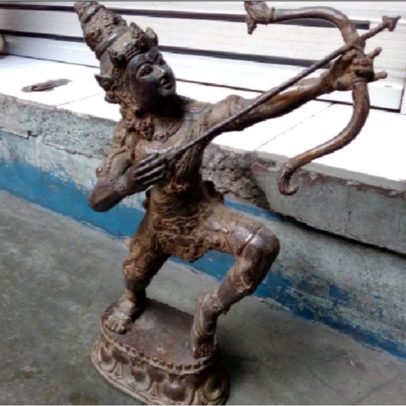 Jual Patung Tokoh Wayang Arjuna Hitam Bahan Kuningan Asli | Shopee ...