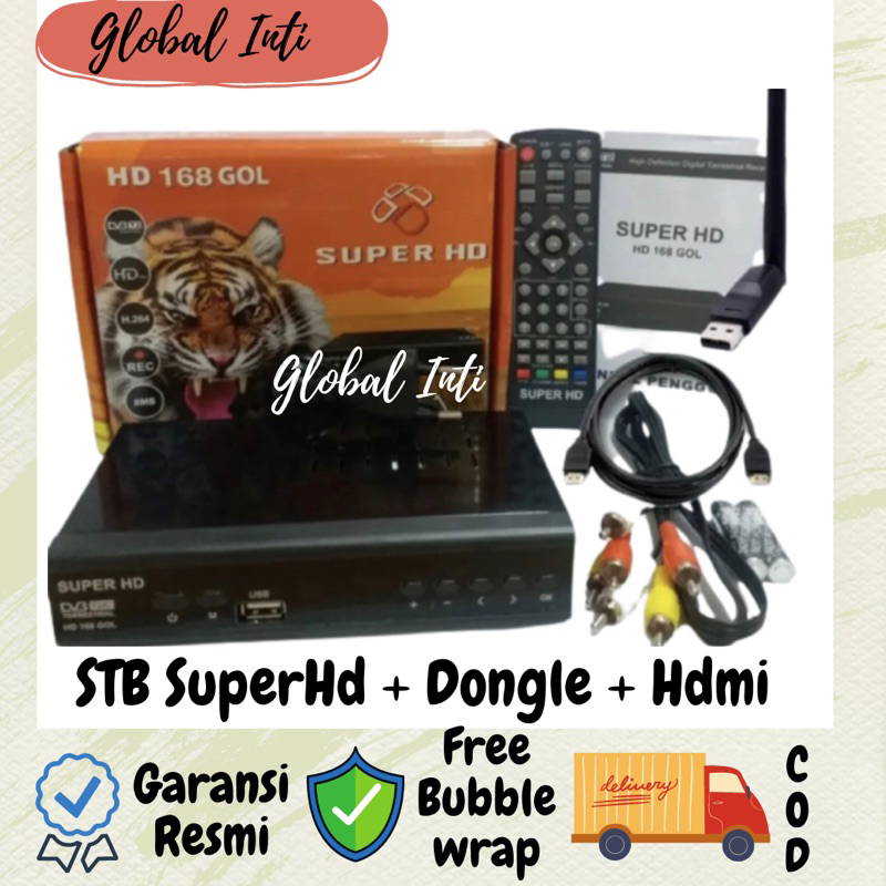 Jual Set Top Box Stb Tv digital DVBT2 Super Hd 168 GOL Dongle Hdmi | Shopee Indonesia