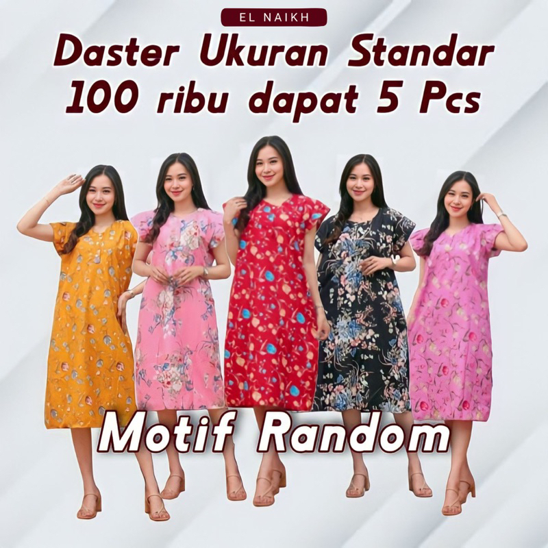 Jual Daster Murah 100 Dapat 5 | 100ribu Dapat 5 Daster | Daster Murah ...
