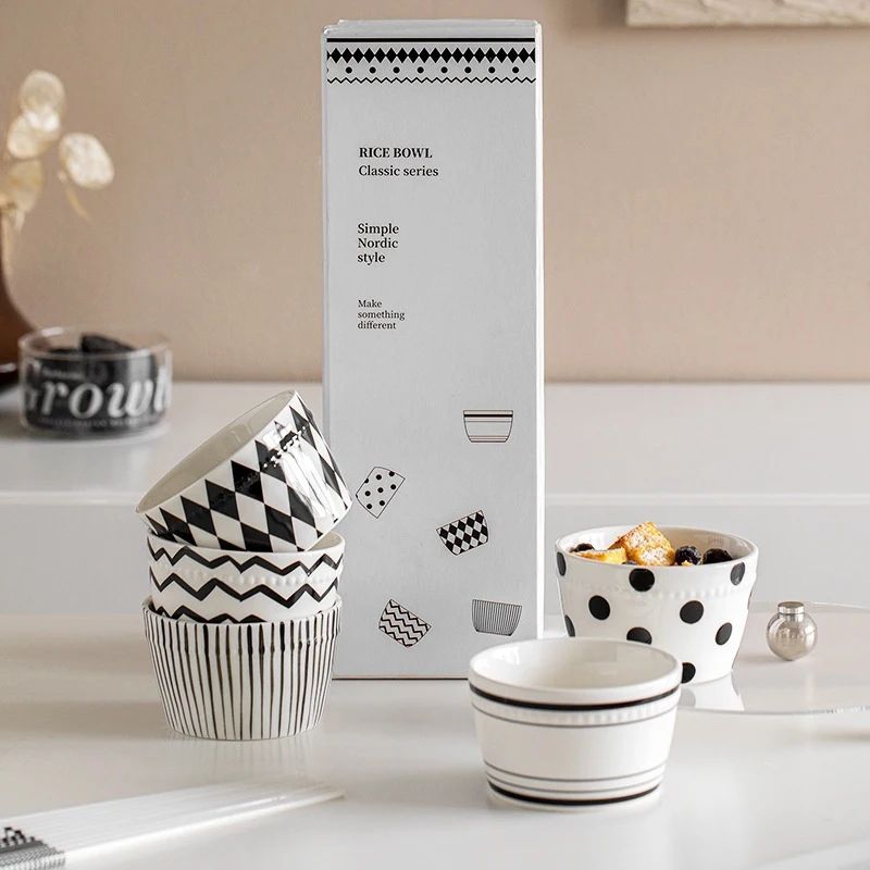 Jual set bowl piring sumpit sendok ceramic aesthetic set mangkuk nordic ...