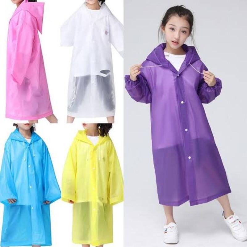 Jual Jas Hujan Anak Eva Laki Laki Perempuan Eva Kids Raincoat Anak Usia 10 Tahun Mantel Ujan ...