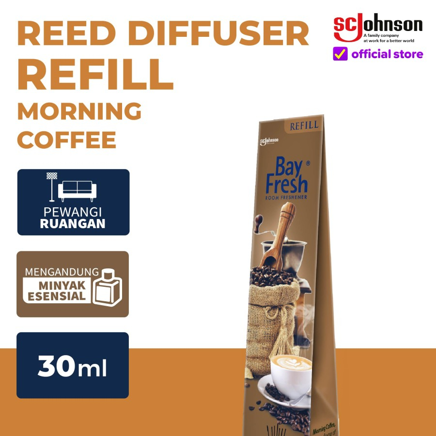 Jual Bay Fresh Reed Diffuser Reffil Pengharum Ruangan Morning Coffe ...