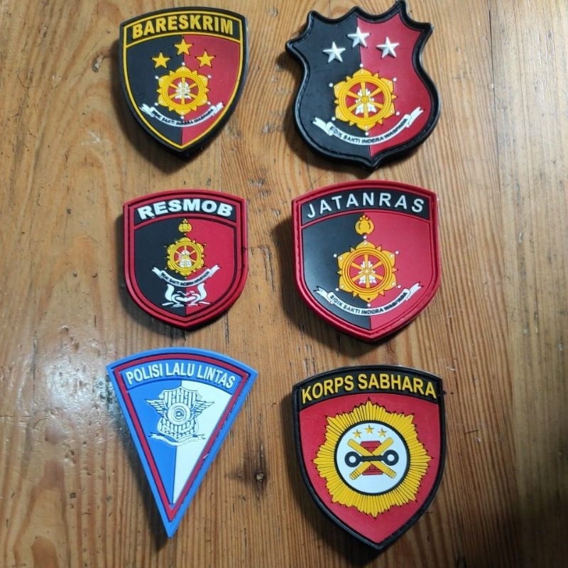 Jual patch rubber/emblem logo POLRI | Shopee Indonesia