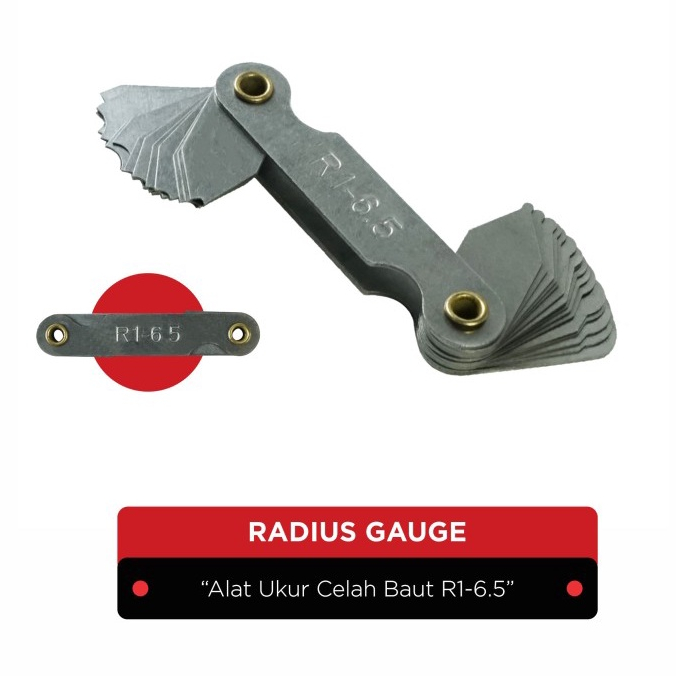 Jual Radius Gauge | Alat Ukur Celah Baut R1-6.5 | Shopee Indonesia