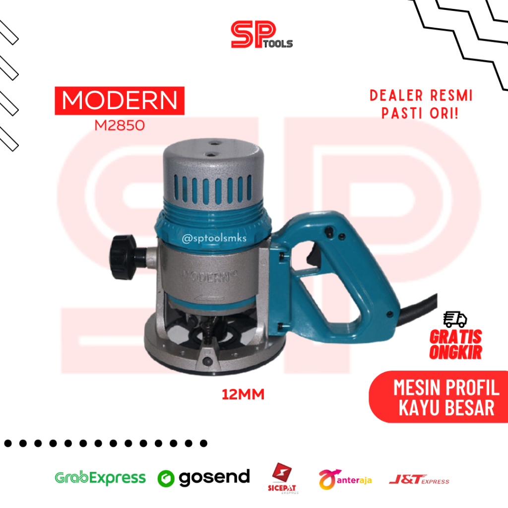 Jual MESIN ROUTER PROFIL KAYU BESAR 12MM MODERN M2850 / M-2850 / M 2850 ...