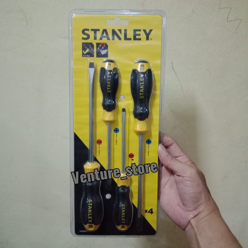 Jual Stanley 4pcs Cushion Grip Screwdriver Set STMT66671 / Obeng Set ...