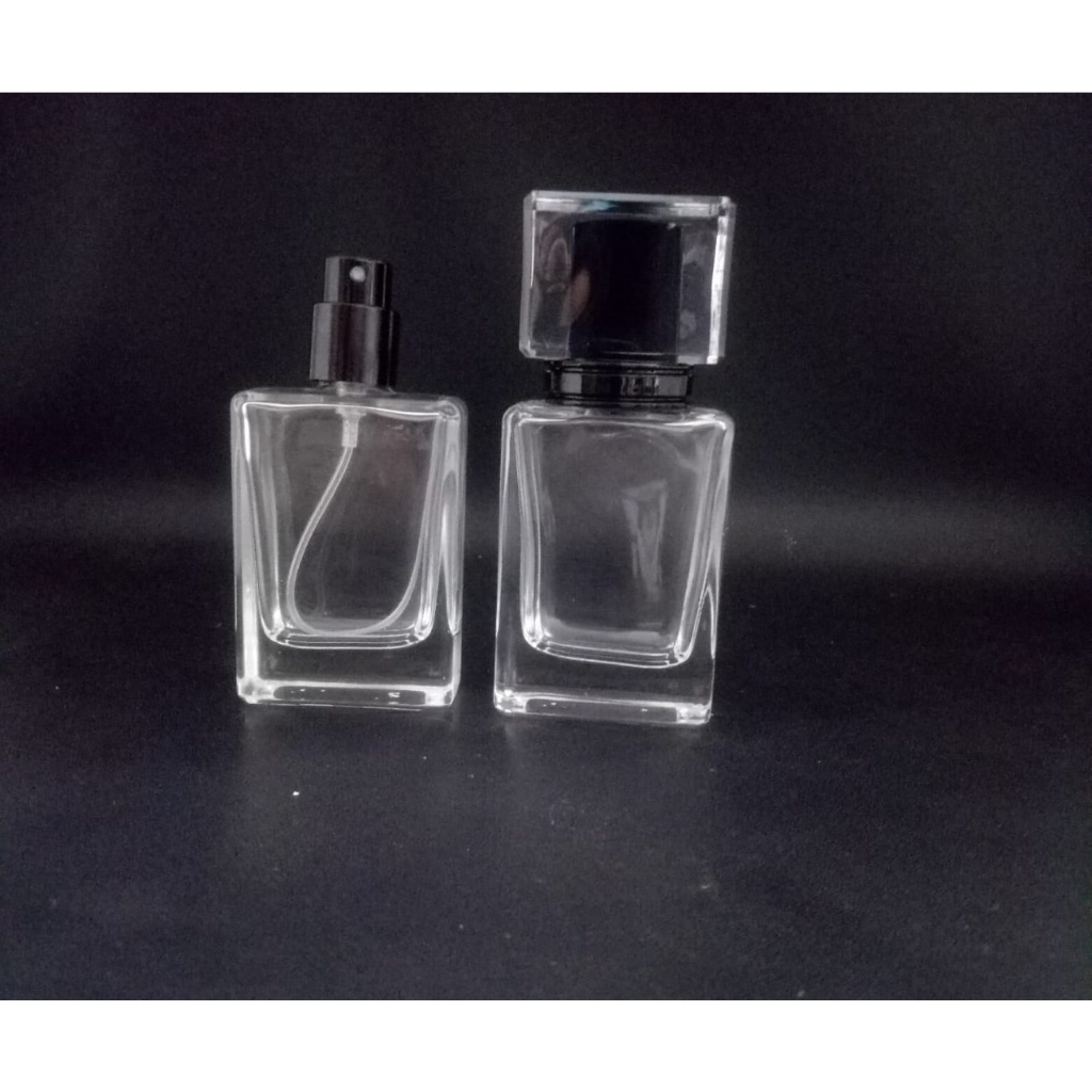 Jual Botol Parfum V32646 30 ml semi press hitam cap crystal kotak ...