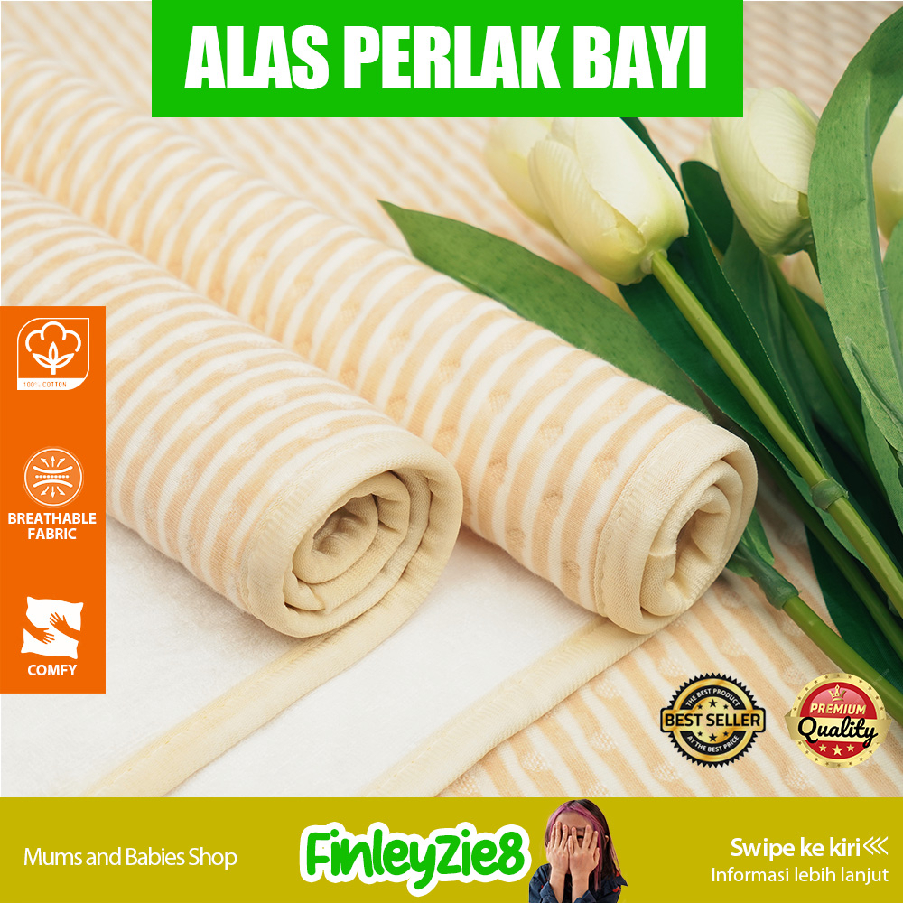 Jual Perlak Bayi Motif Garis / Perlak Bayi Waterproof / Perlak / Perlak ...