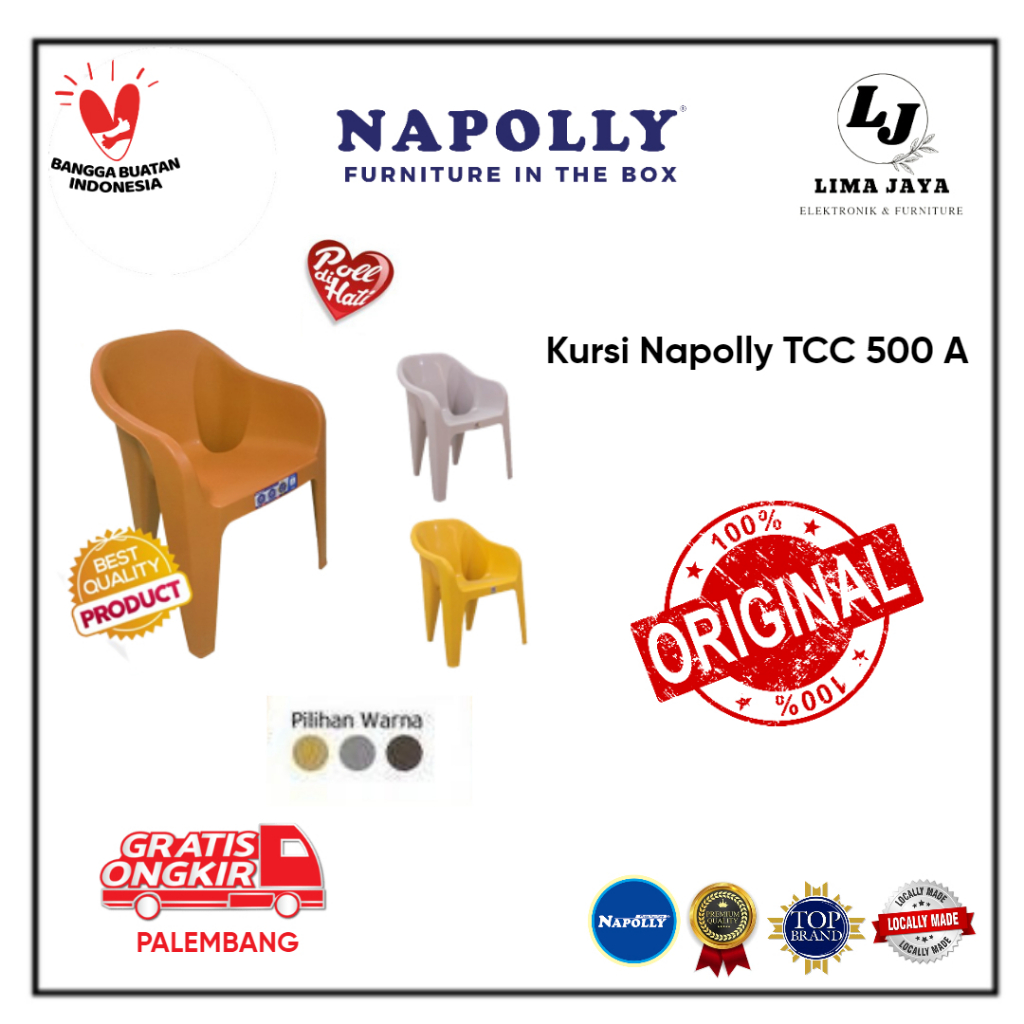 Jual Kursi Plastik Napolly TCC 500 A Jati Kursi Plastik Napolly ...