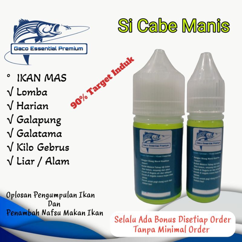 Jual GACO Essen ikan mas SI CABE MANIS Dijamin anti zonk | Shopee Indonesia