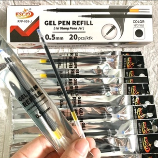 Jual Refill tinta pulpen air hitam polos harga perkotak 20 pcs | Shopee ...