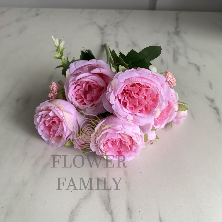 Jual Flower Family - [5 Cabang] Bunga Peony Duchess / Bunga Palsu Peony ...