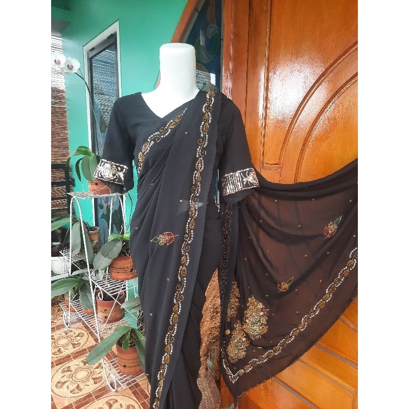 Jual saree lilit hitam | Shopee Indonesia