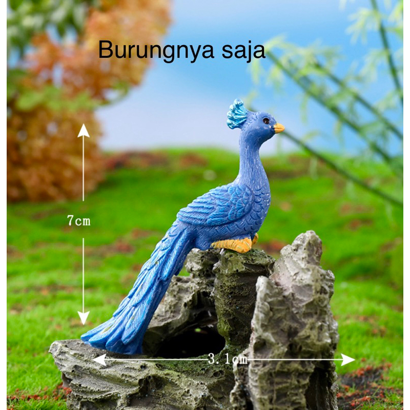 Jual mainan miniatur peacock, burung merak untuk bermain sensory ...