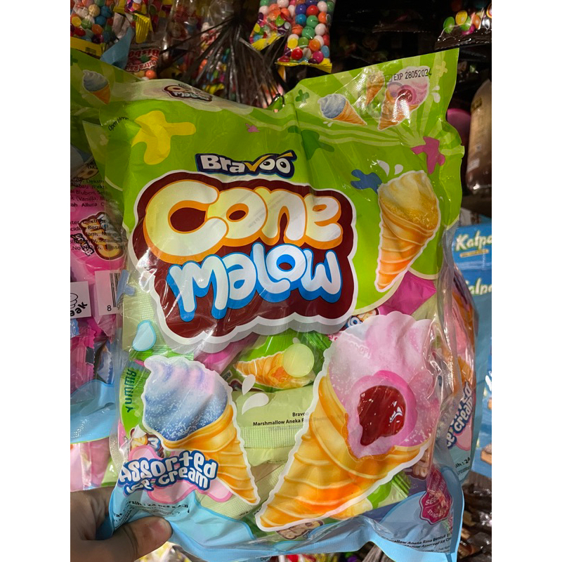Jual marsmallow ice cream assorted cone mallow bravo conemallow ...