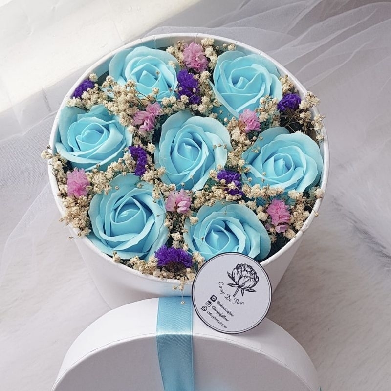 Jual bloom box soap buket bunga sabun | Shopee Indonesia