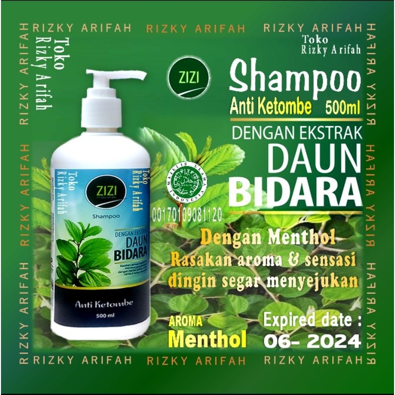 Jual ZIZI SHAMPOO ANTI KETOMBE EKSTRAK BIDARA RASA MENTHOL BOTOL 500ML ...