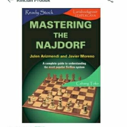 Jual Buku Mastering the najdorf | Shopee Indonesia