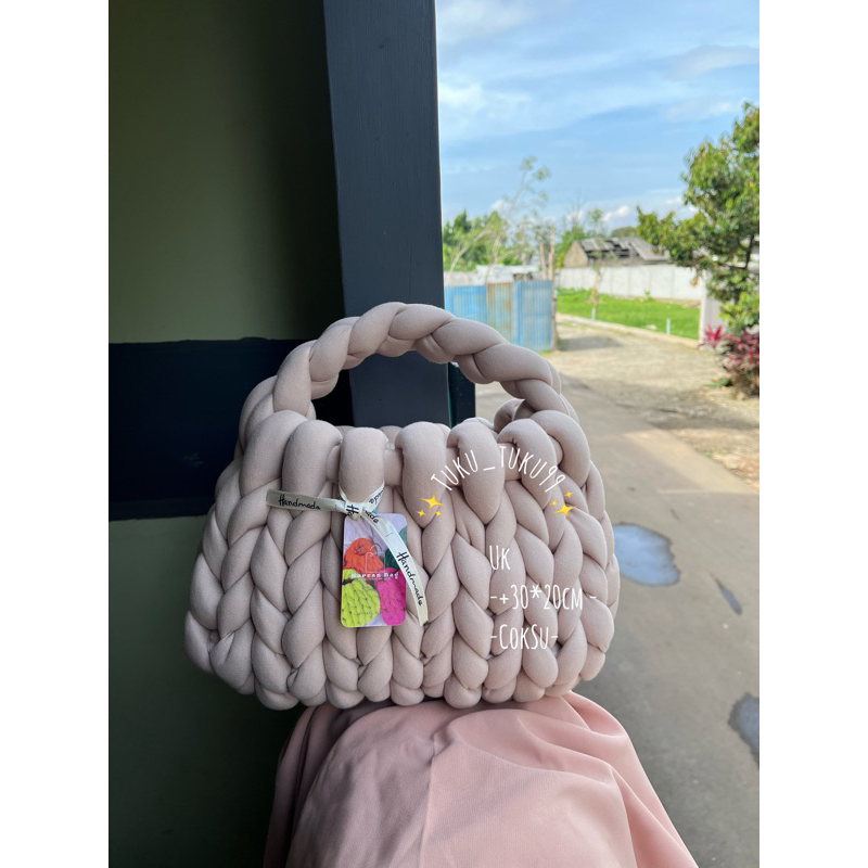 Jual Korean knit Bag Cute / Tas Wanita / Tas tangan / Tas Viral /Tas ...