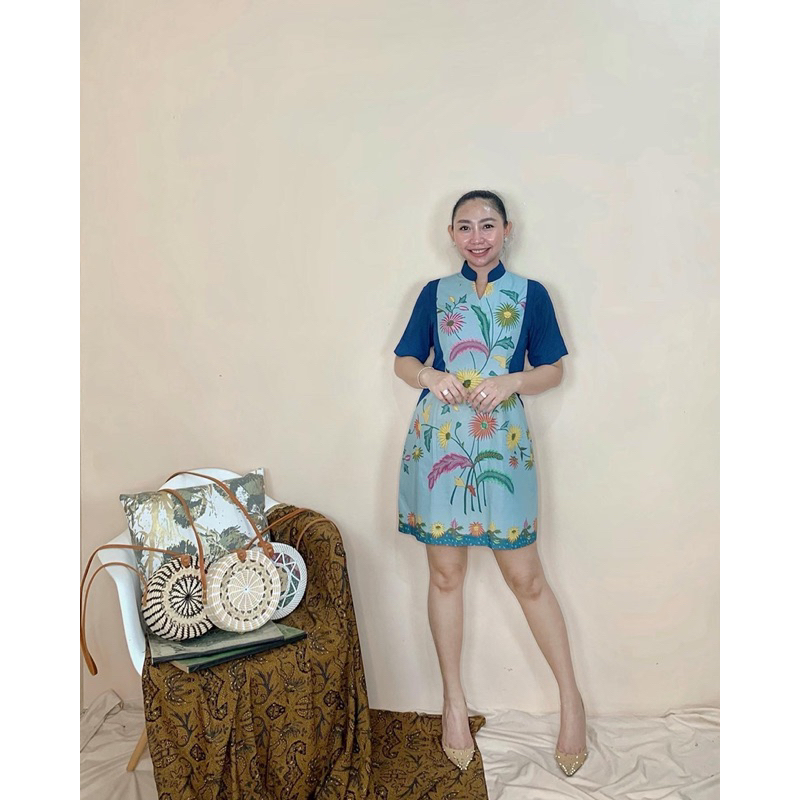 Jual DRESS BATIK PUTRI DIANTI - Putri Batik | Shopee Indonesia