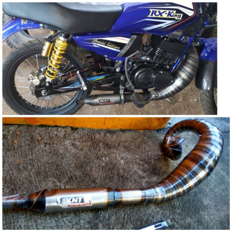 Jual Knalpot Knt Exhaust Racing Plat hitam tebal Suara Garing ...