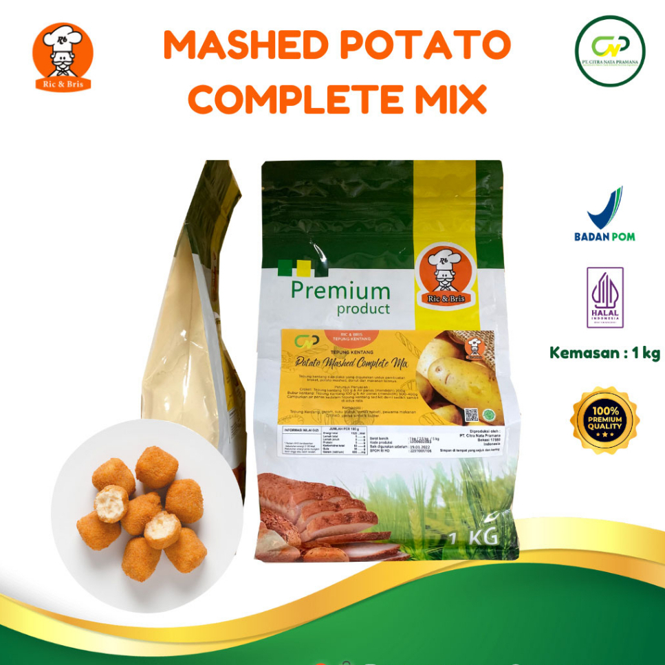 Jual R&B Instant Mashed Potato Powder 1kg / Tepung Kentang Asli Instan ...