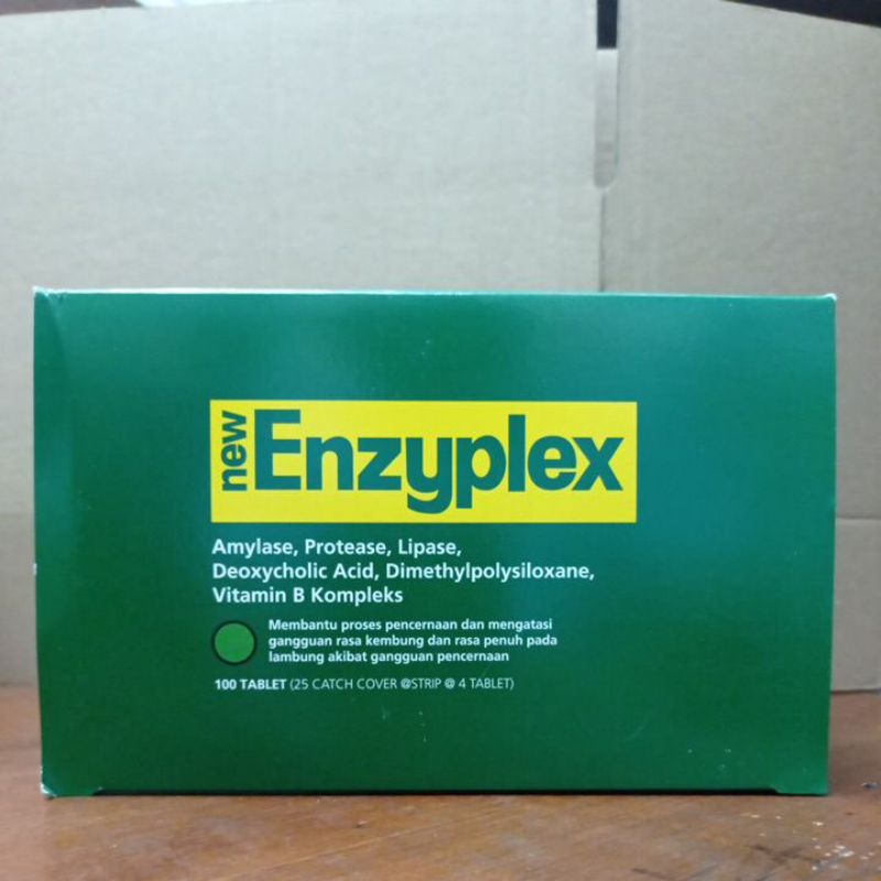 Jual new enzyplex untuk kesehatan pencernaan 1 box 100 tablet. | Shopee ...